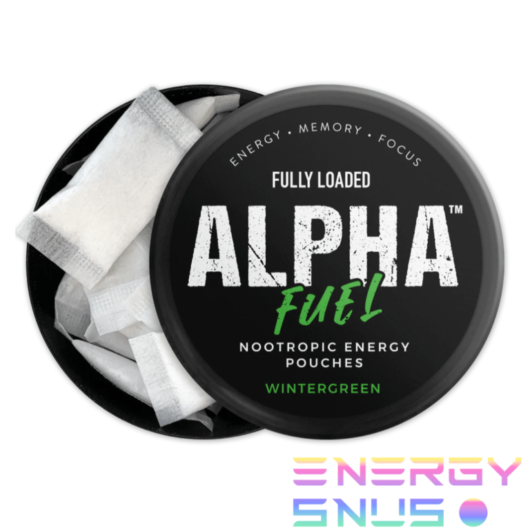 ALPHA Fuel - Wintergreen Nootropic Pouches - Energy Snus Shop