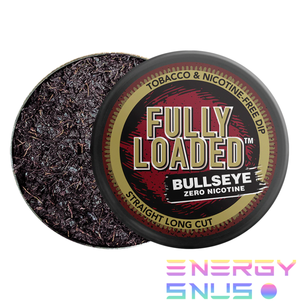Fully Loaded Straight Dip Bullseye Nicotine Free - Energy Snus Shop