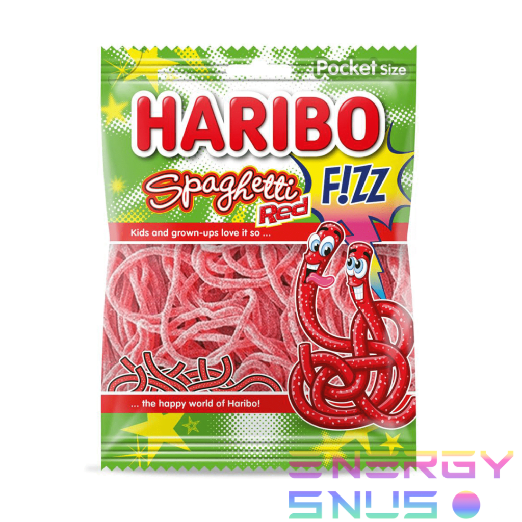 HARIBO SPAGHETTI RED FIZZ - Energy Snus Shop
