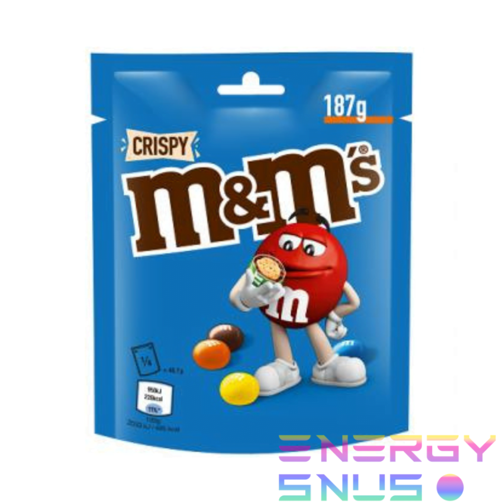 M&M's Crispy pouch bag 187g Candy - Energy Snus Shop